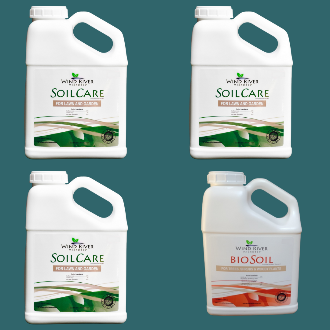 3 Gallons of SOILCARE & 1 Gallon of BIOSOIL — Organic Microbes